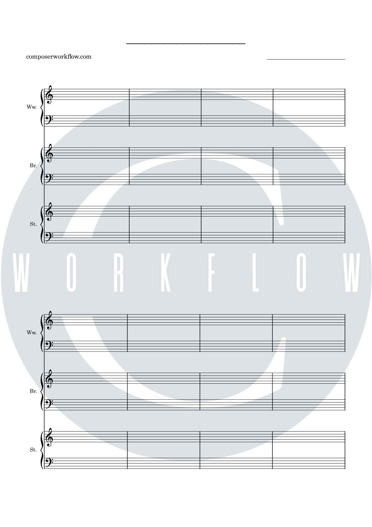 Sketch Orchestra Template – Handwrite FREE – Composer Workflow